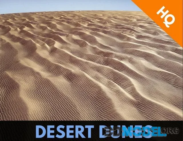 3D Model – Dunes Low Poly Sahara Terrain Ground Sand Egypt Desert low ...