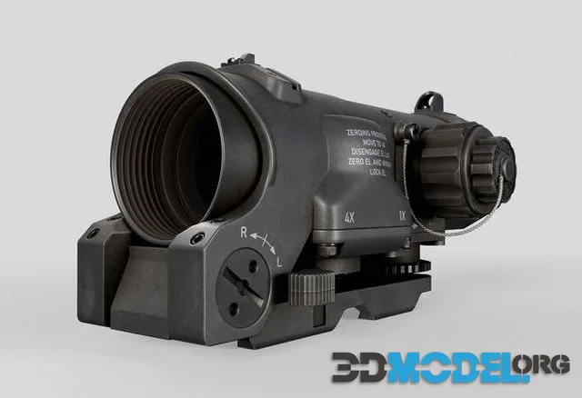 3D Model – Elcan SpecterDR Combat Sight (PBR)