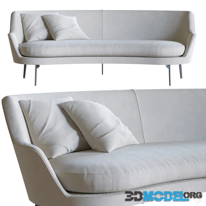 3D Model – Flexform Guscio Sofa