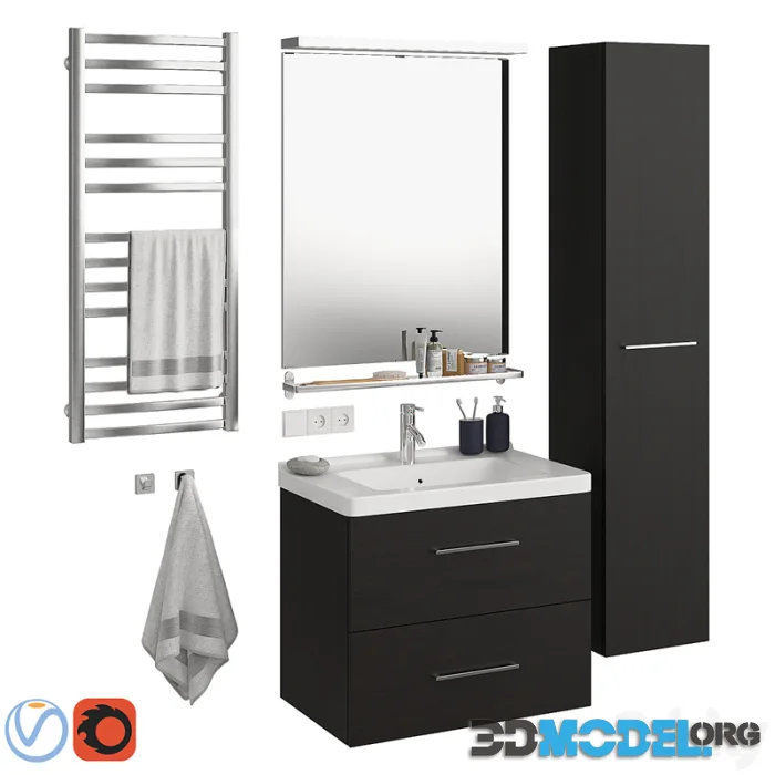 3D Model – Ikea Godmorgon set 1