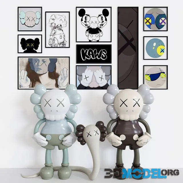 3D Model – KAWS COMPANION SET