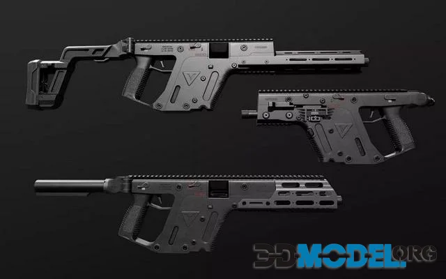 3D Model – Kriss Vector SMG low-poly (PBR)