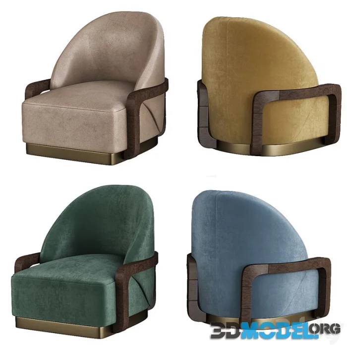 3D Model – Lady peacock, armchair