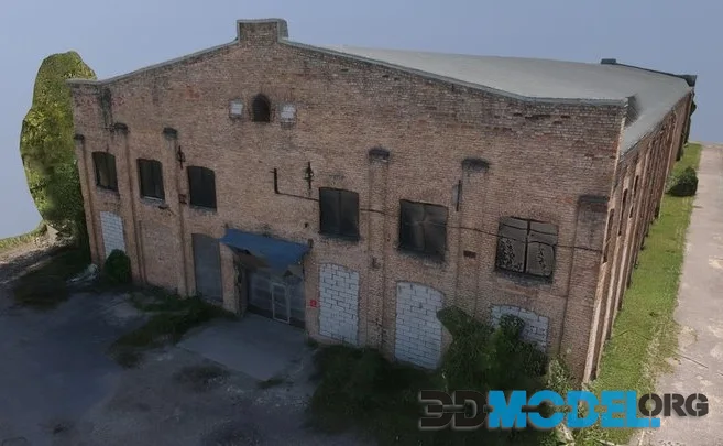 3D Model – Old Abandoned Soviet Factory (PBR)