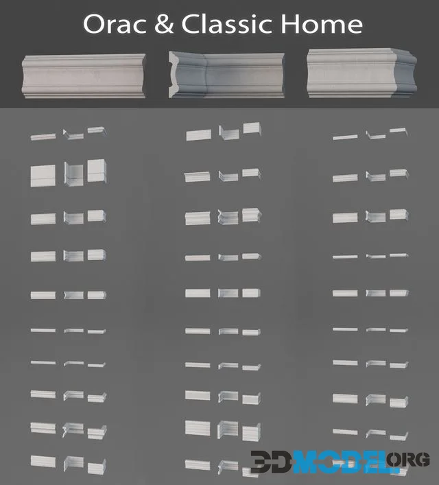 3D Model – Orac moldings and Classic Home (Vol 1)