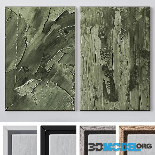 3D Model – Set of large wall paintings 1836