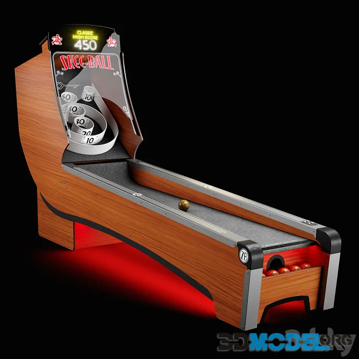 3D Model – Skee-Ball Home Arcade Premium