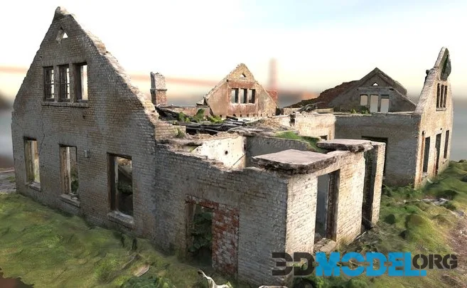 3D Model – Soviet Factory Ruins 3D Scan (PBR)