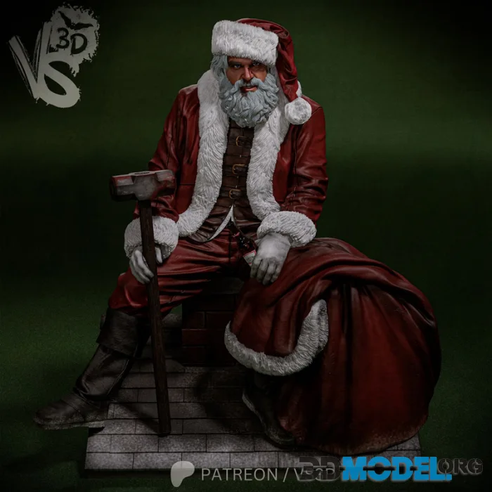 3D Model – VS3D - Santa Claus - Violent Night – Printable