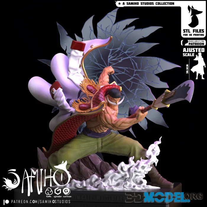 3D Model – Samiho Studios - Whitebeard – Printable