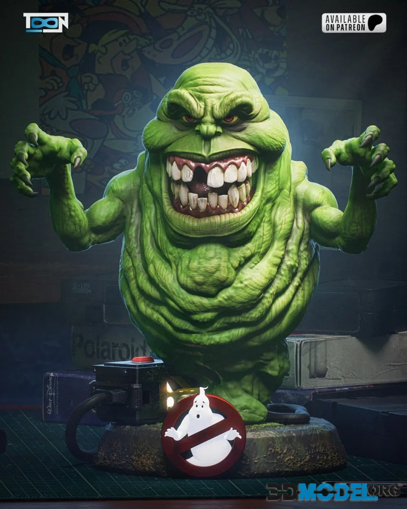 3D Model – Toon Studios - Slimer – Printable