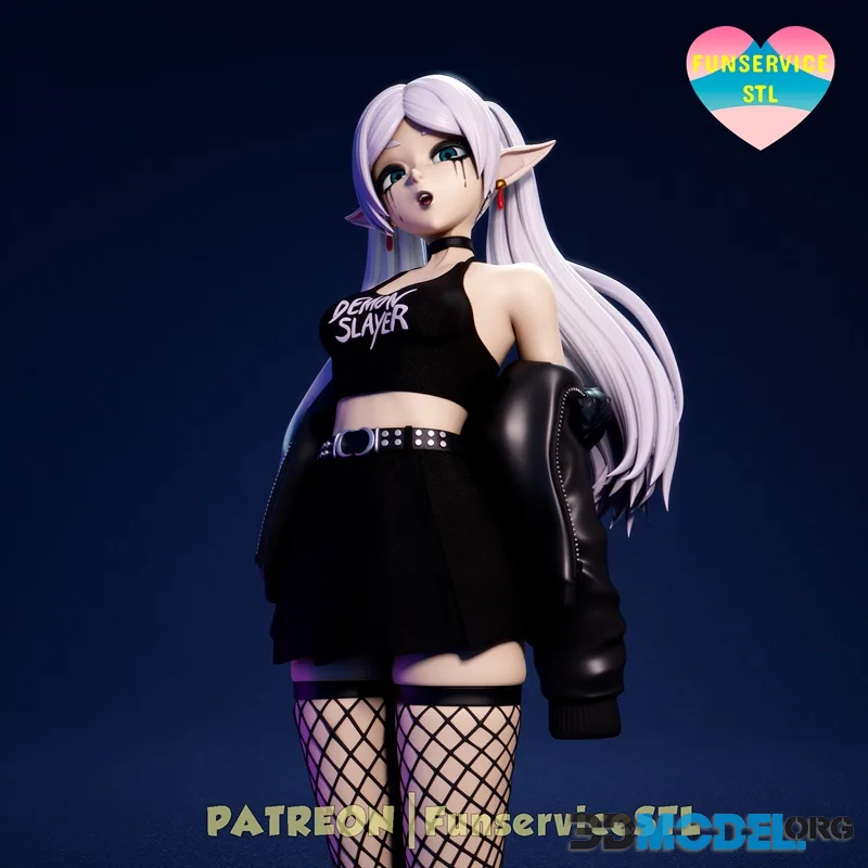 3D Model – Funservice - Goth Frieren – Printable