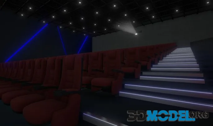 3D Model – Cinema Hall (PBR)