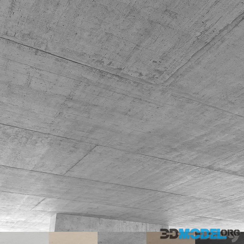 3D Model – Concrete ceiling 03