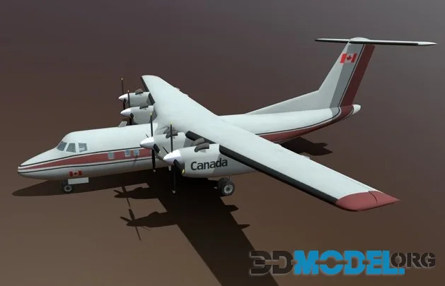 3D Model – De Havilland Canada DHC 7 (PBR)