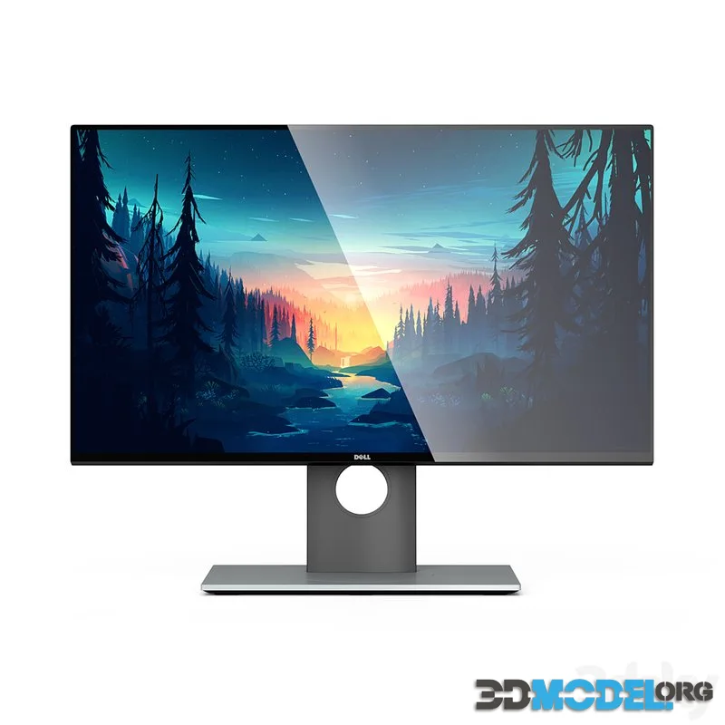 3D Model – Dell UltraSharp U2718Q Monitor 27 Inch