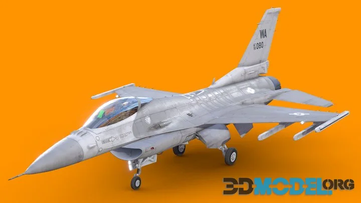 3D Model – F 16 Fighting Falcon Fighter Jet Free