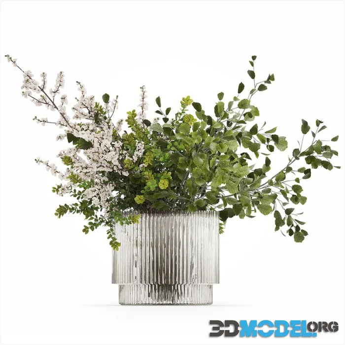 3D Model – Floral spring bouquet. Set 489
