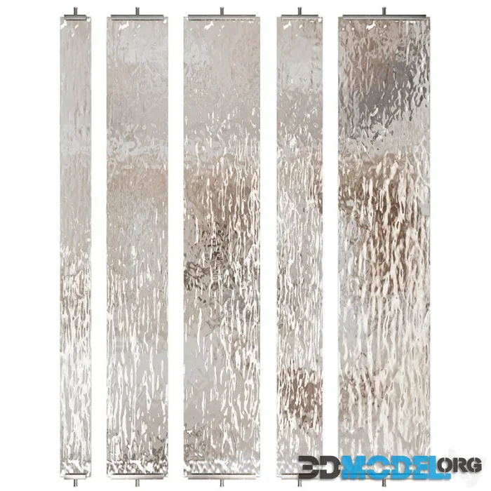 3D Model – Glass partitions set 6