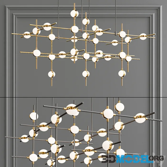 3D Model – Illuminati Molecular 30 black gold