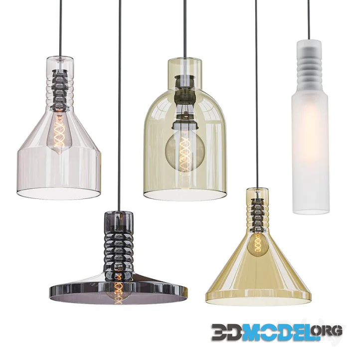 3D Model – MILES E27 - MANTELLO GLASS E27
