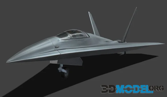 3D Model – Modern Military Aircraft PBR (PBR)