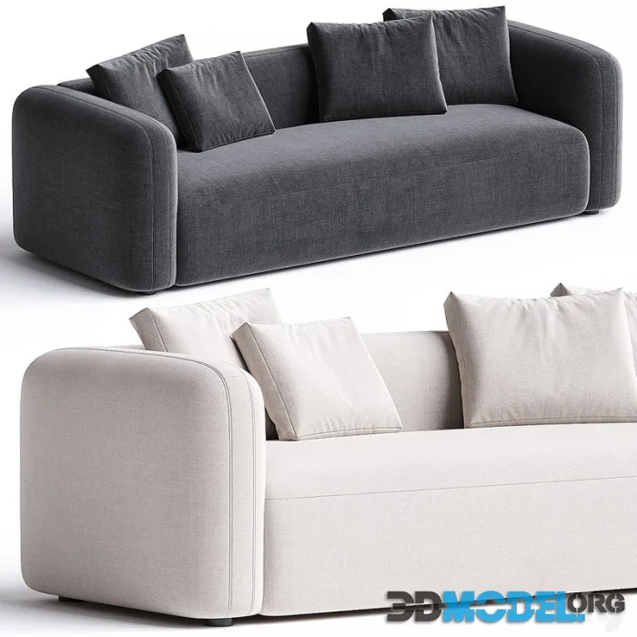 3D Model – Nara Sofa Gibson Wheat