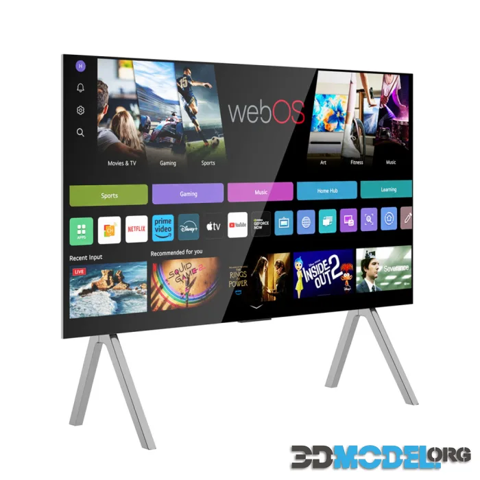 3D Model – OLED Evo AI M5 Smart TV 2025 by LG