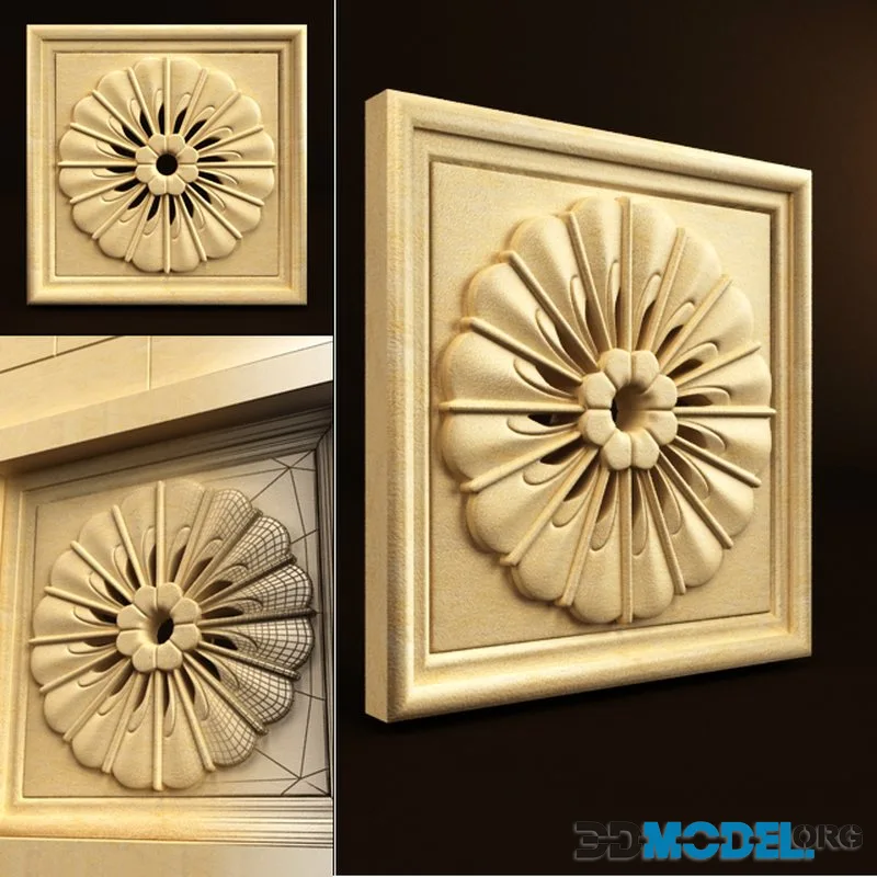 3D Model – Palimanan Carving Ornament 06