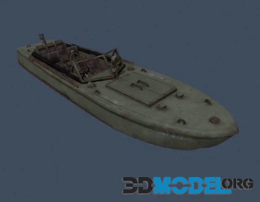 3D Model – PUBG Boat (PBR)