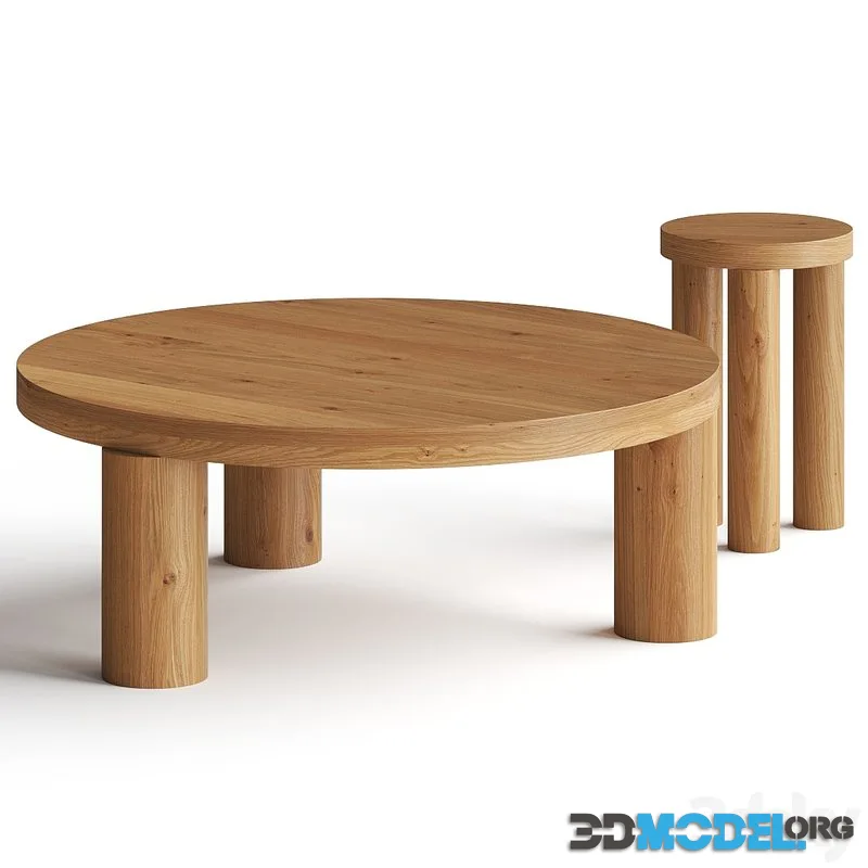 3D Model – RESIDENT Offset Side Table