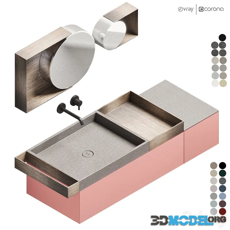 3D Model – Rexa Design Compact living 130 Set 1