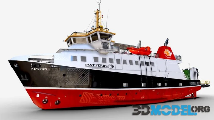 3D Model – Ro Pax Ferry RWB (PBR)