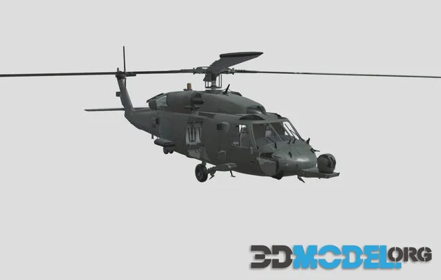 3D Model – SH 60B_ Seahawk_ Helicopter (PBR)