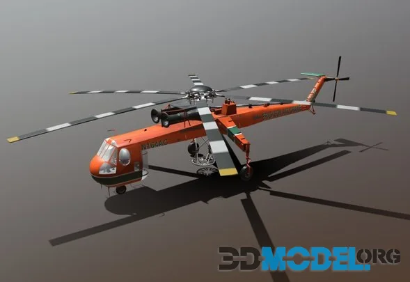 3D Model – Sikorsky S 64 Skycrane