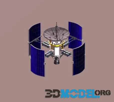 3D Model – Solar Satellite (PBR)