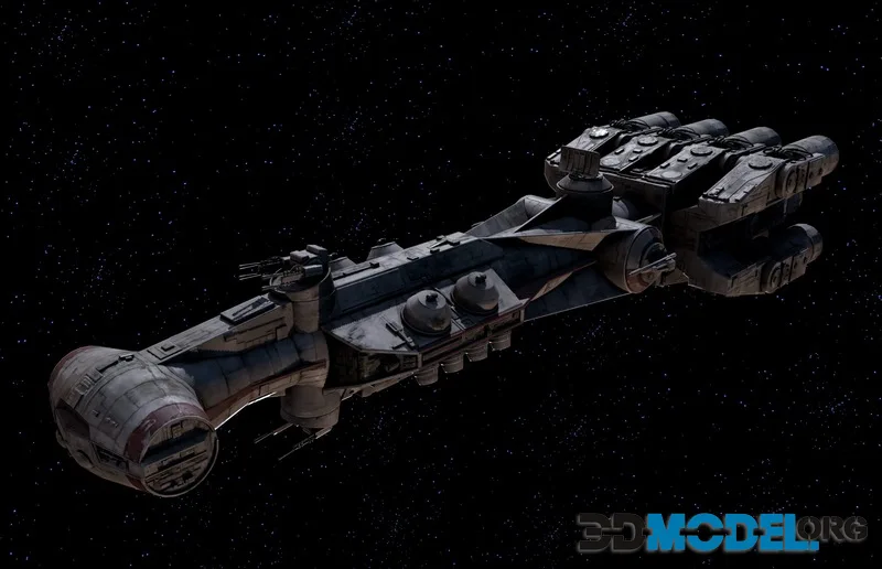 3D Model – Star Wars Kinect Blockade Runner Asset (PBR)