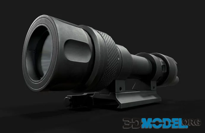 3D Model – Surefire M952V LED IR Scout Rifle Weapon Mounted Light (PBR)