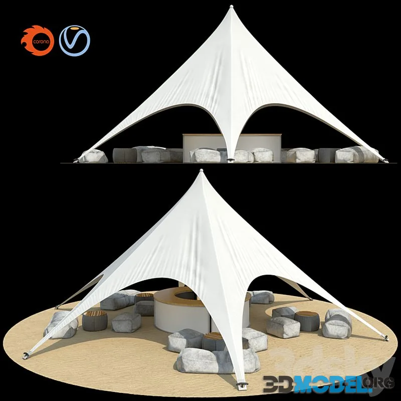 3D Model – Tent Star