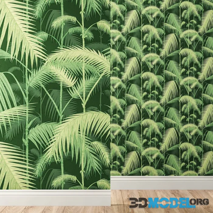 3D Model – Wallpapers Cole & Son collection Palm Jungle