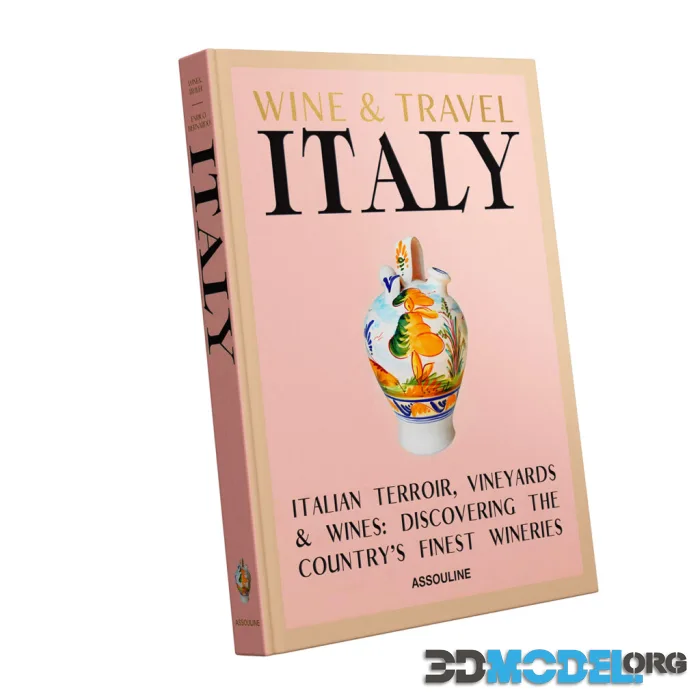 3D Model – Wine and Travel Italy Book by Assouline