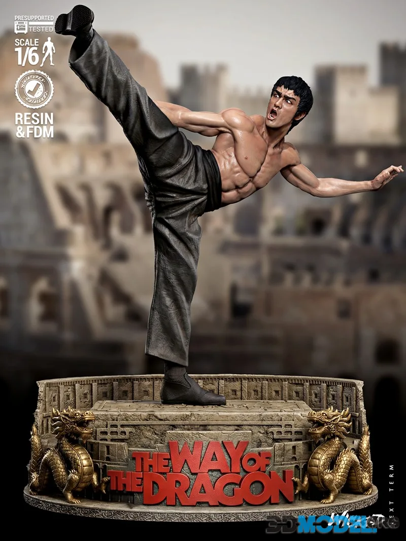 3D Model – Wicked - Bruce Lee Sculpture – Printable