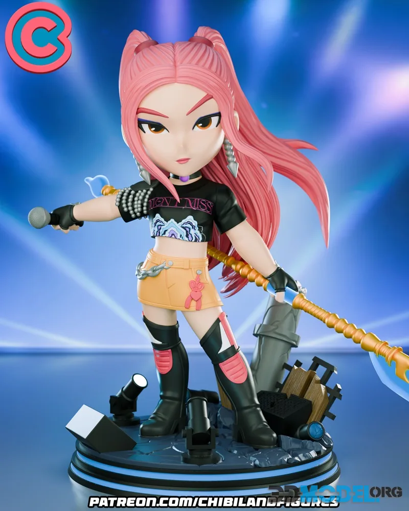 3D Model – Chibi Land Figures - Mira - Kpop Demon Hunters - Chibi ...