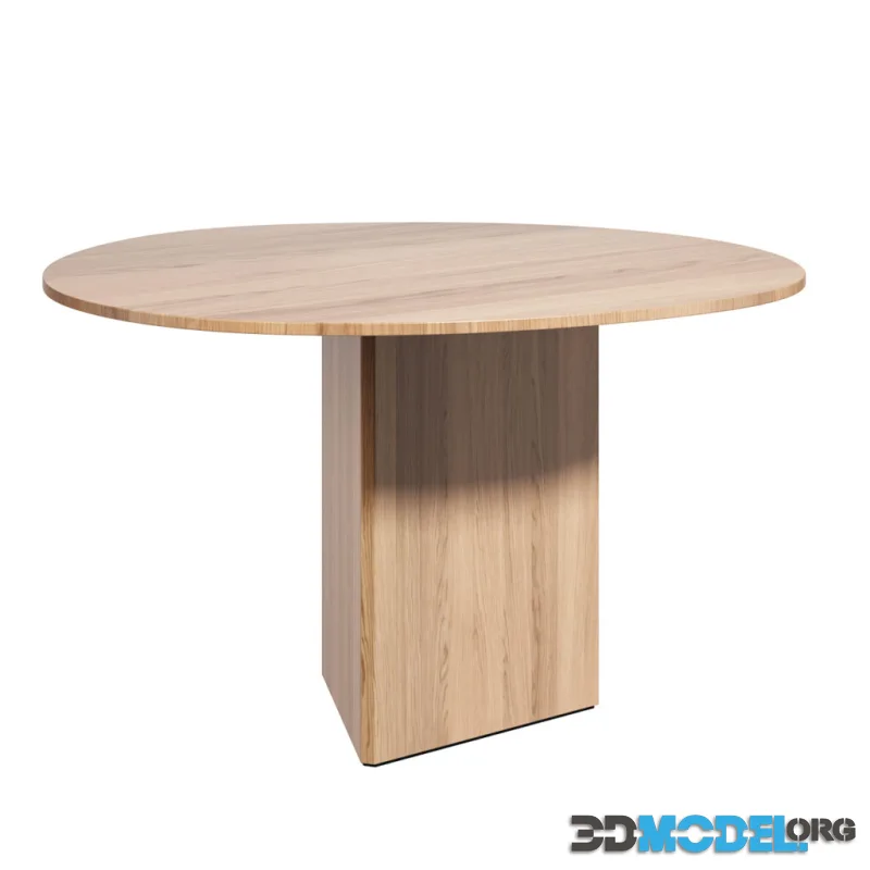 3D Model – Albio Round Dining Table by Miniforms