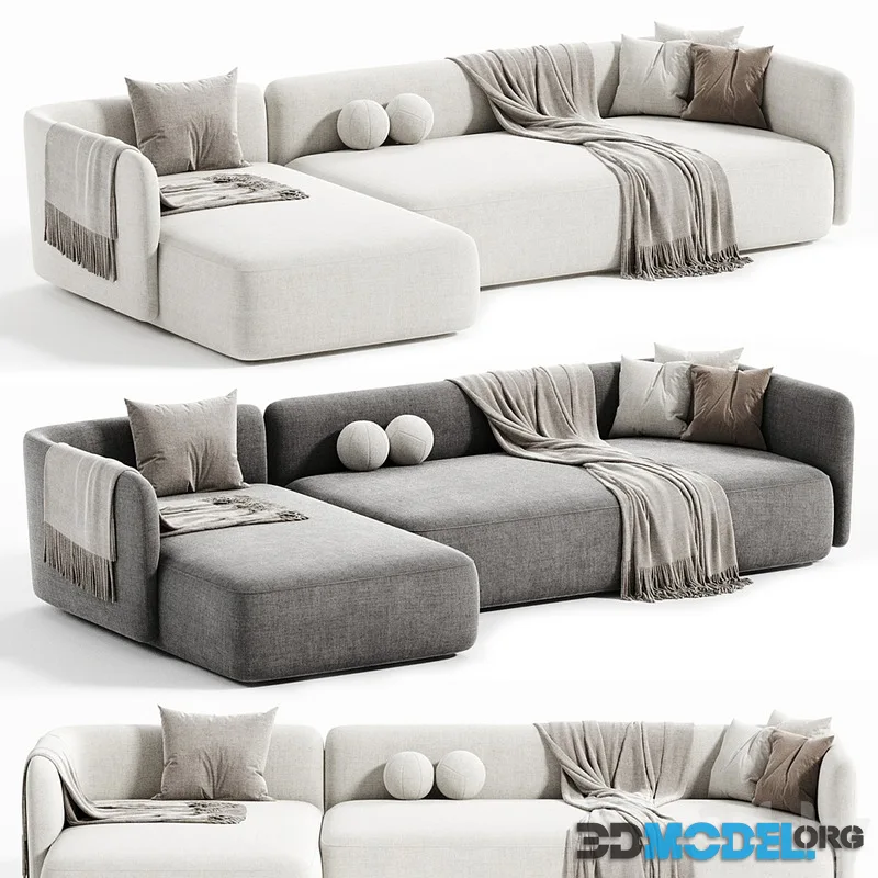 3D Model – Cozy Sofa By MDF Italia