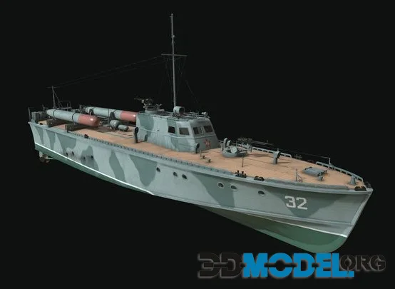 3D Model – D3 Class Motor Soviet Torpedo Boat (PBR)