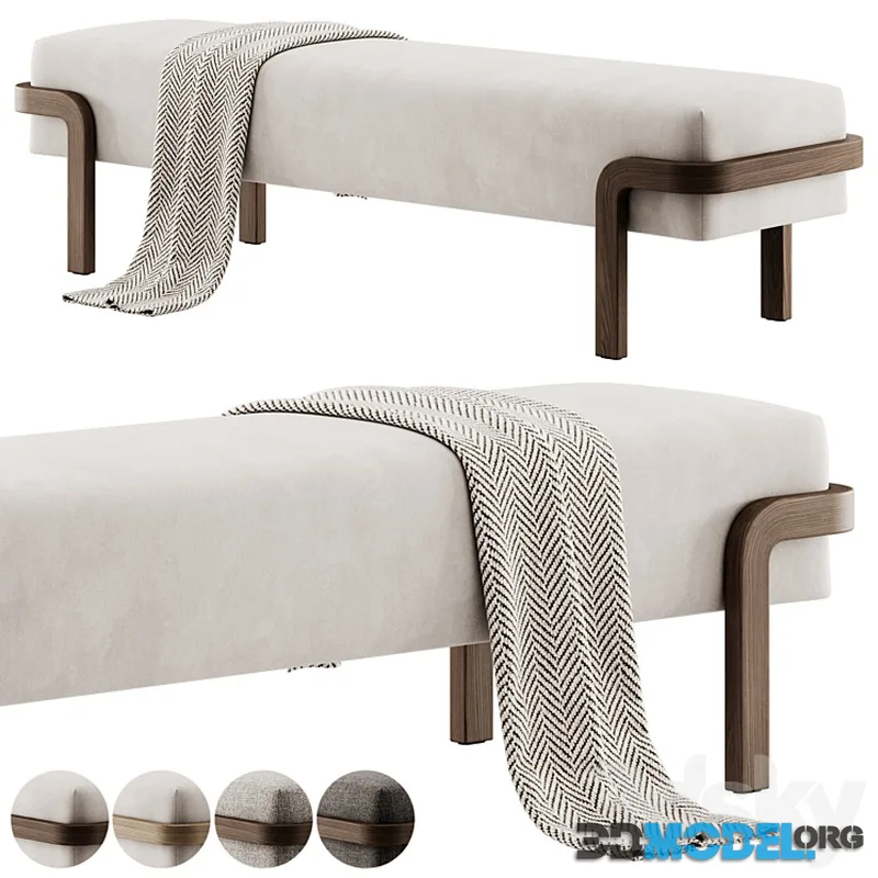 3D Model – Dominick Bench By Conte Casa
