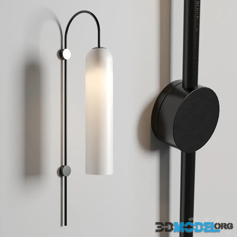 3D Model – float wall sconce light