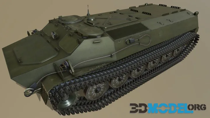 3D Model – MTLB Multi Purpose Amphibious Armored Vehicle (PBR)