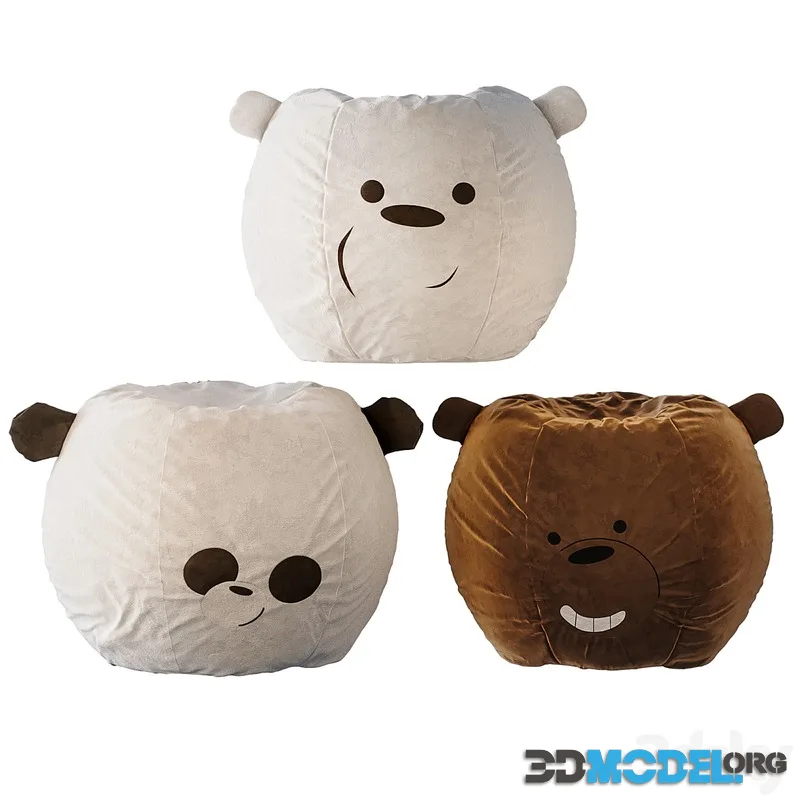 3D Model – puffs Animals Art-Puf